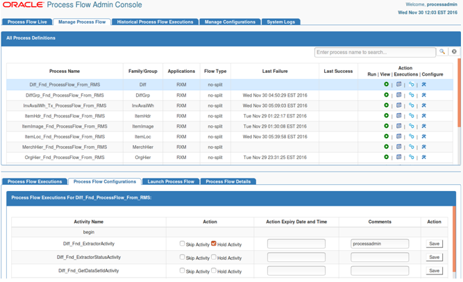 Appendix F: Process Flow UI Screenshots